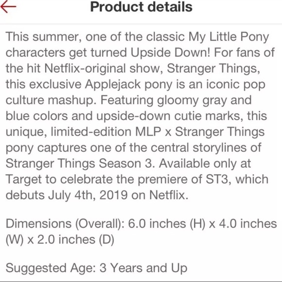 My Little Pony | Toys | Stranger Things S3 My Little Pony Upside Down ...